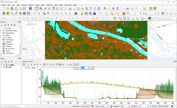 Hoe werkt de Elevation Profile in QGIS met Point Clouds en AHN – HuizBlog