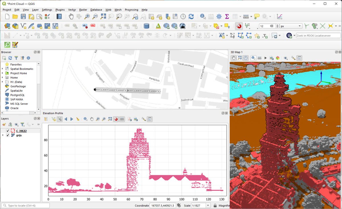 Wat kun je doen met Point Clouds in QGIS – HuizBlog